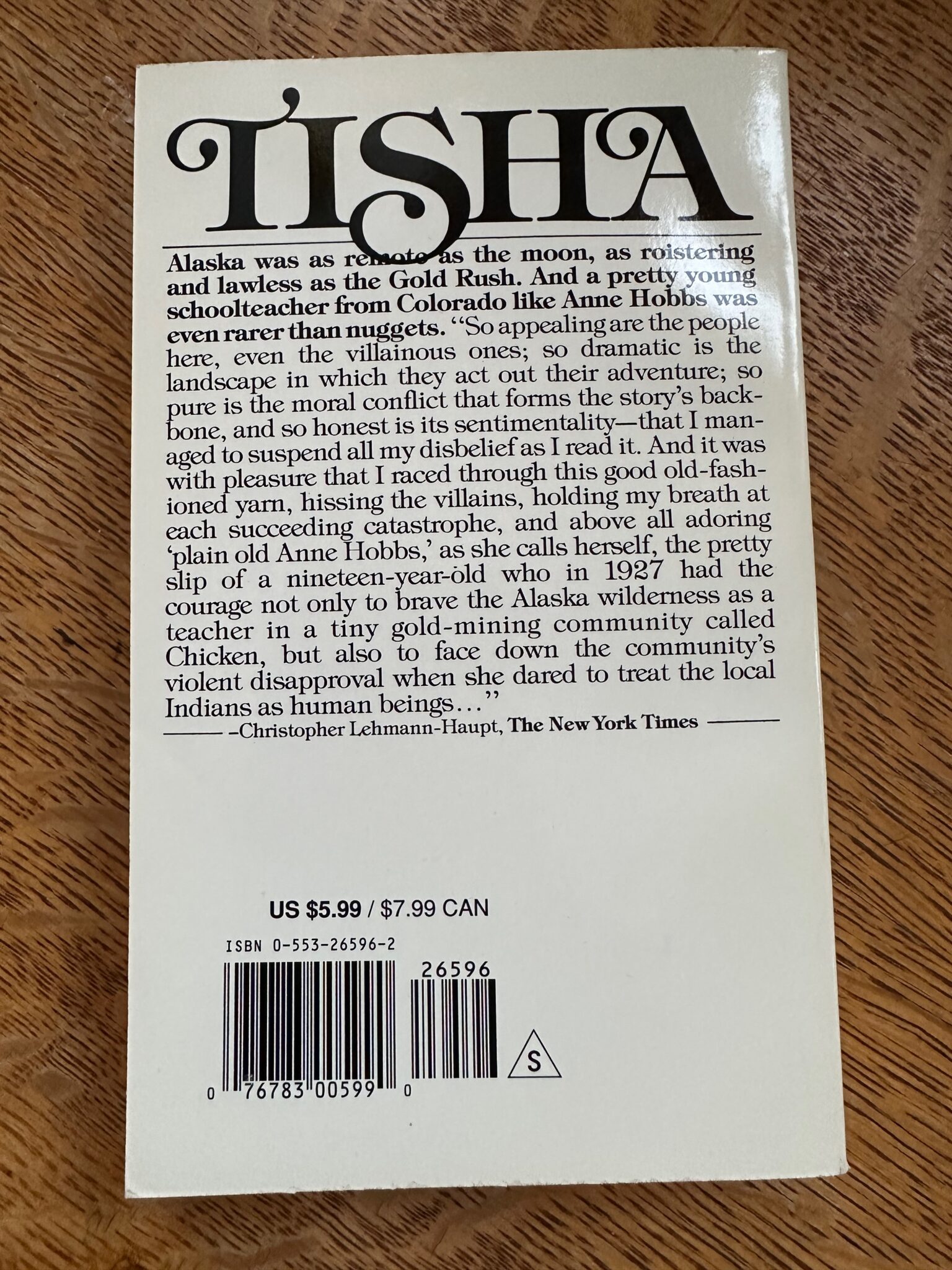 Tisha: The Story of a Young Teacher in the Alaskan Wilderness by Robert ...