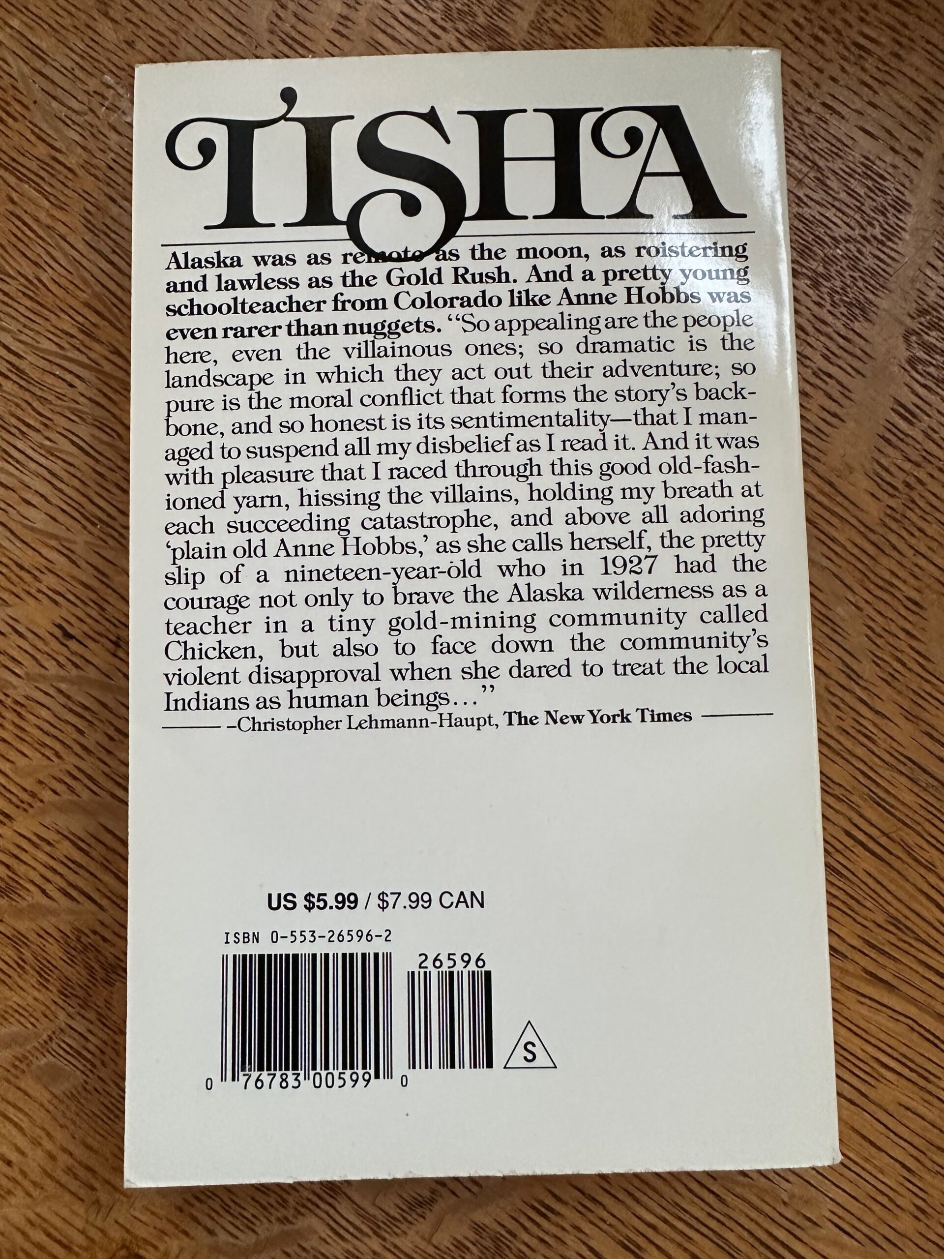 Tisha: The Story of a Young Teacher in the Alaskan Wilderness by Robert ...